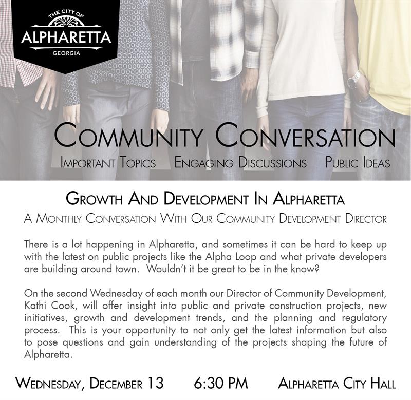 Community Conversation: Growth & Development in Alpharetta | GA Jim
